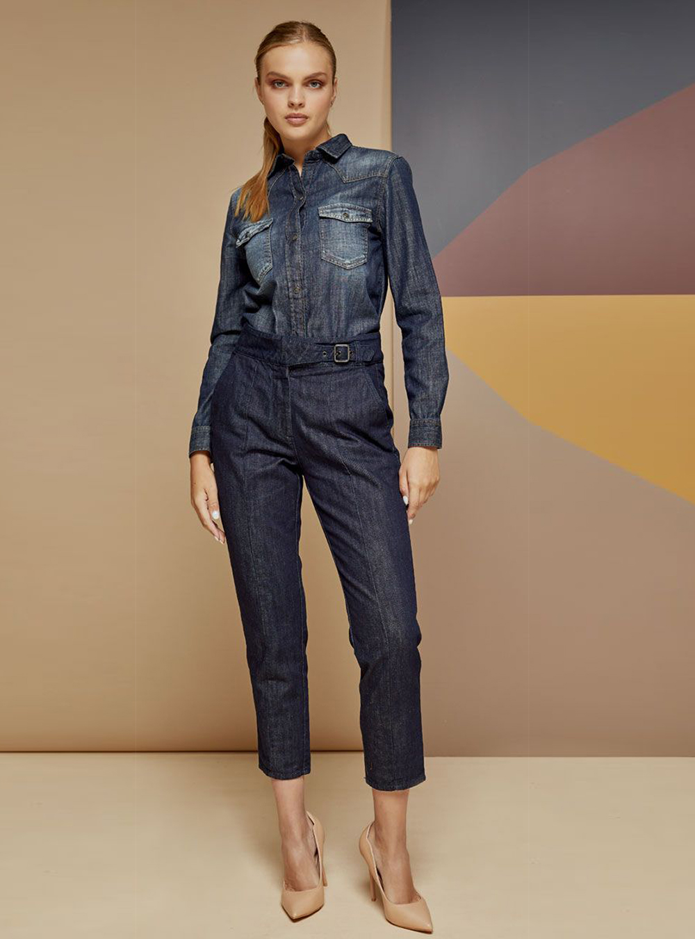 EDWARD JEANS Τζιν Πουκάμισο BLAISE-WST - Angels Fashion