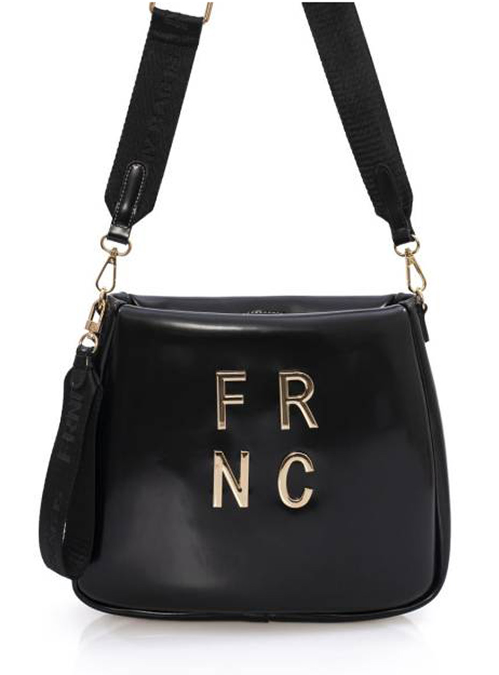 Τσάντα FRNC 4437 S23 Μαύρη - Angels Fashion