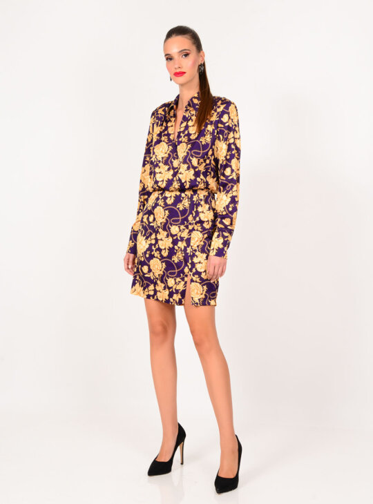 WE COSS Μίνι Φόρεμα Με Γιακά - Angels Fashion