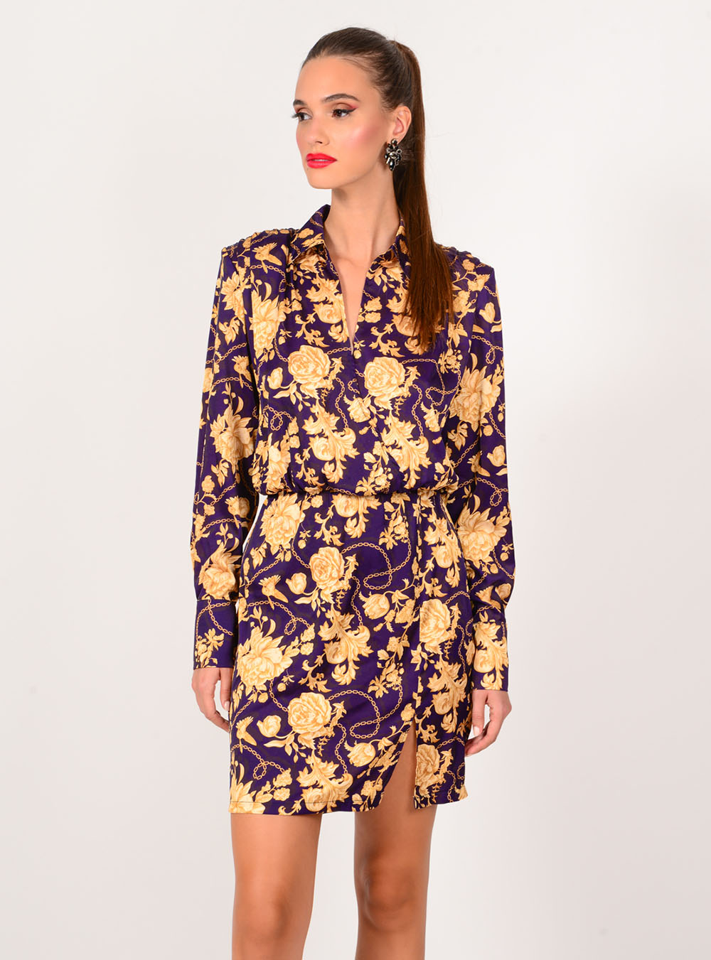 WE COSS Μίνι Φόρεμα Με Γιακά - Angels Fashion