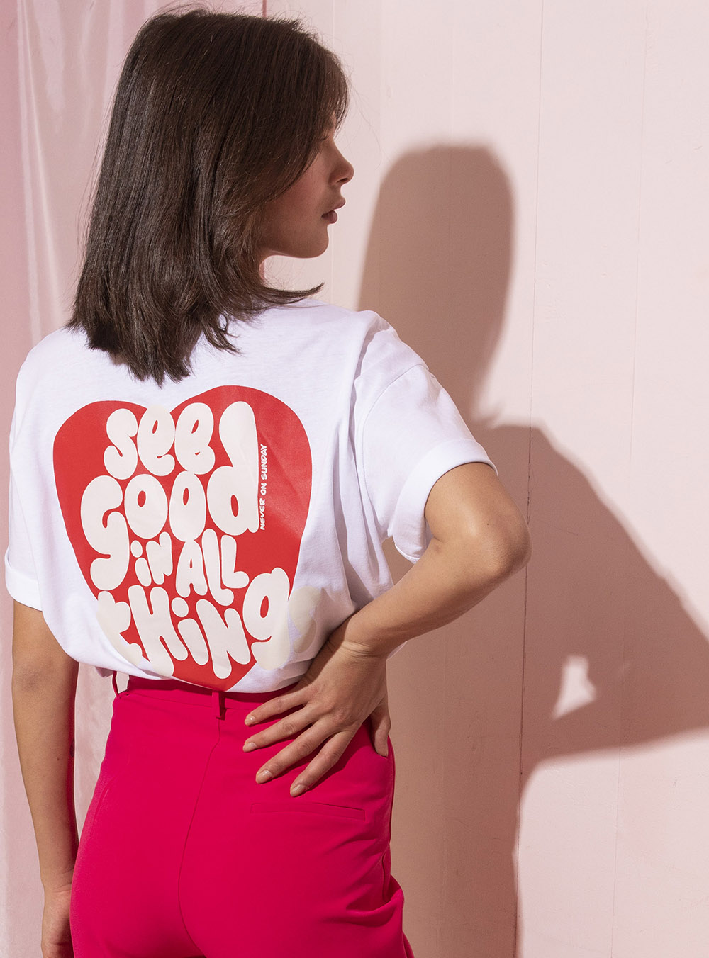 NEVER ON SUNDAY KARI TOP Λευκό - Angels Fashion