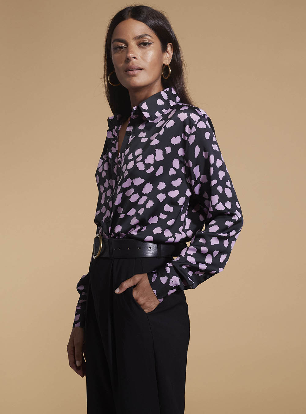 DANCING LEOPARD NEVADA Πουκάμισο BLACK CLOUD - Angels Fashion