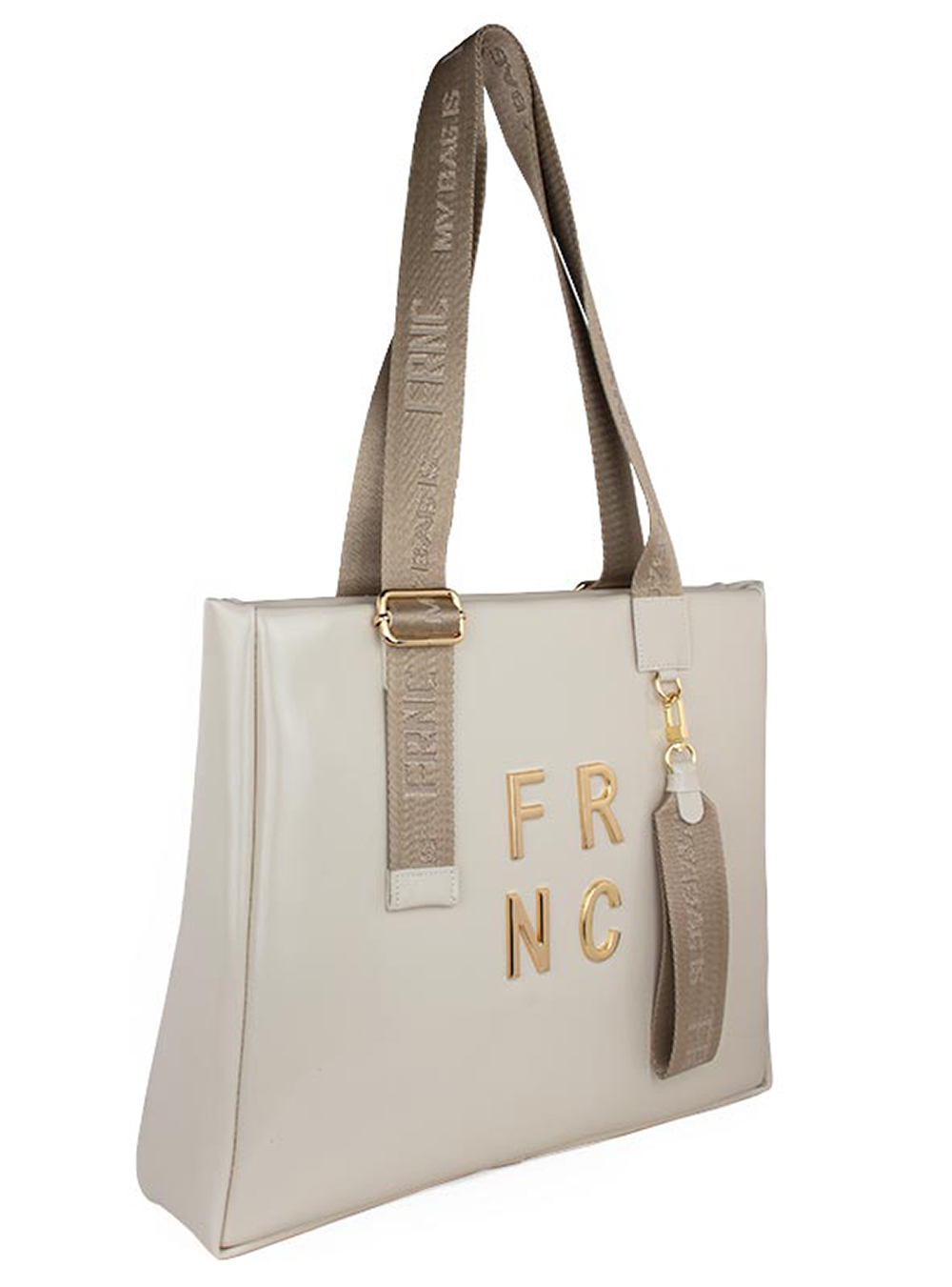 FRNC Τσάντα 4438 S23 BEIGE - Angels Fashion