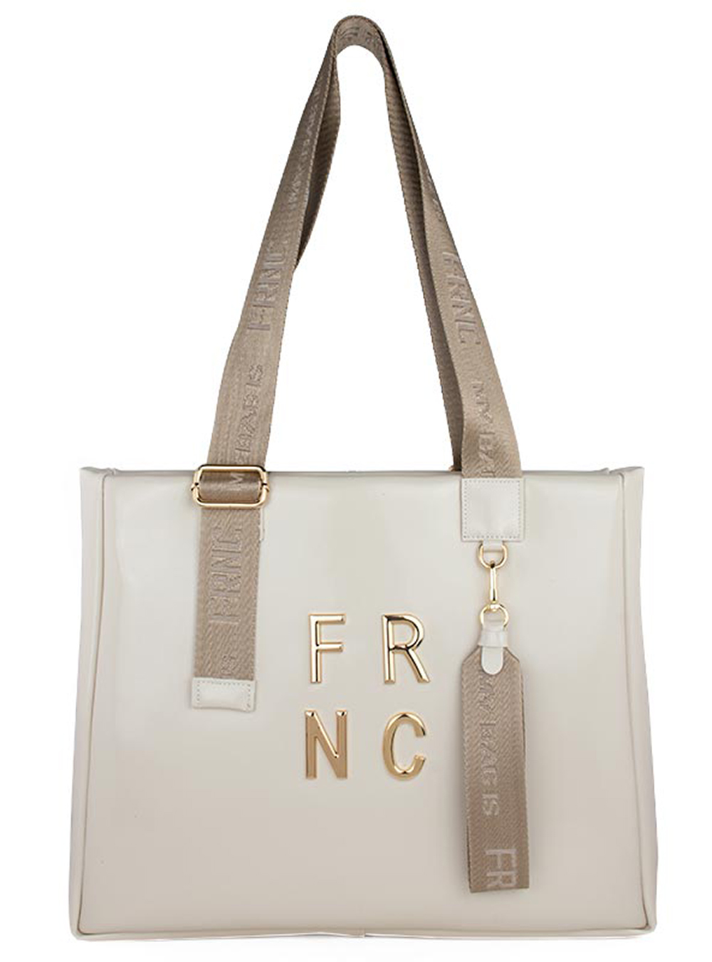 FRNC Τσάντα 4438 S23 BEIGE - Angels Fashion
