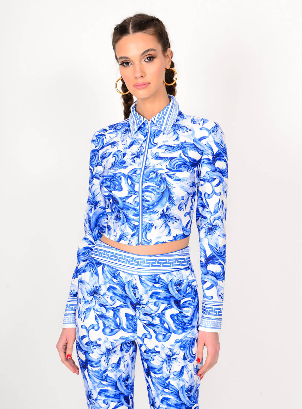 WE COSS Jacket WHITE BLUE - Angels Fashion