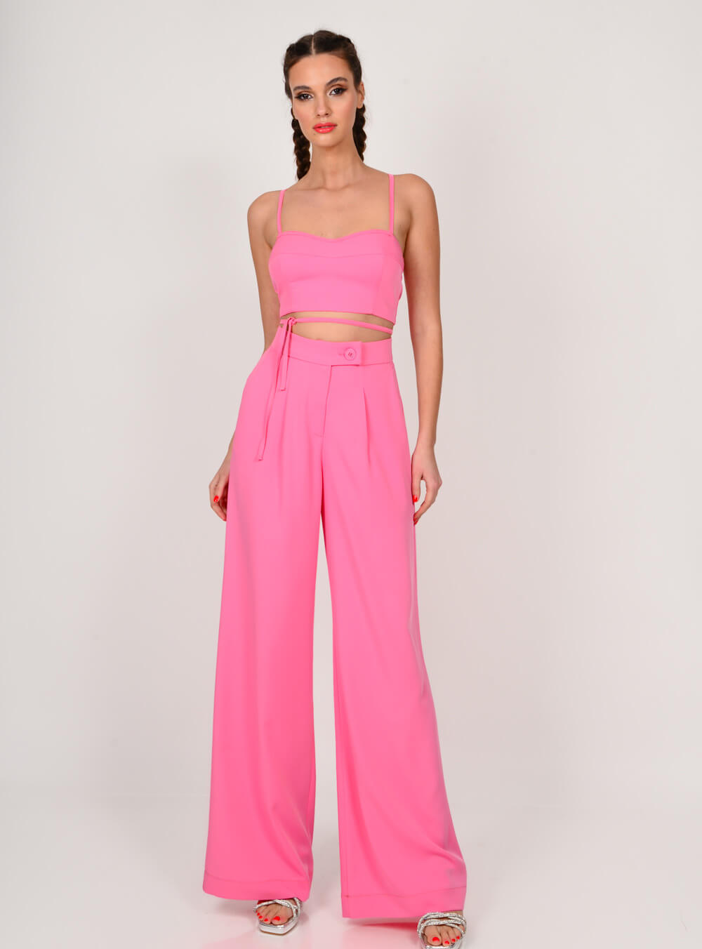 WE COSS Παντελόνα PINK - Angels Fashion