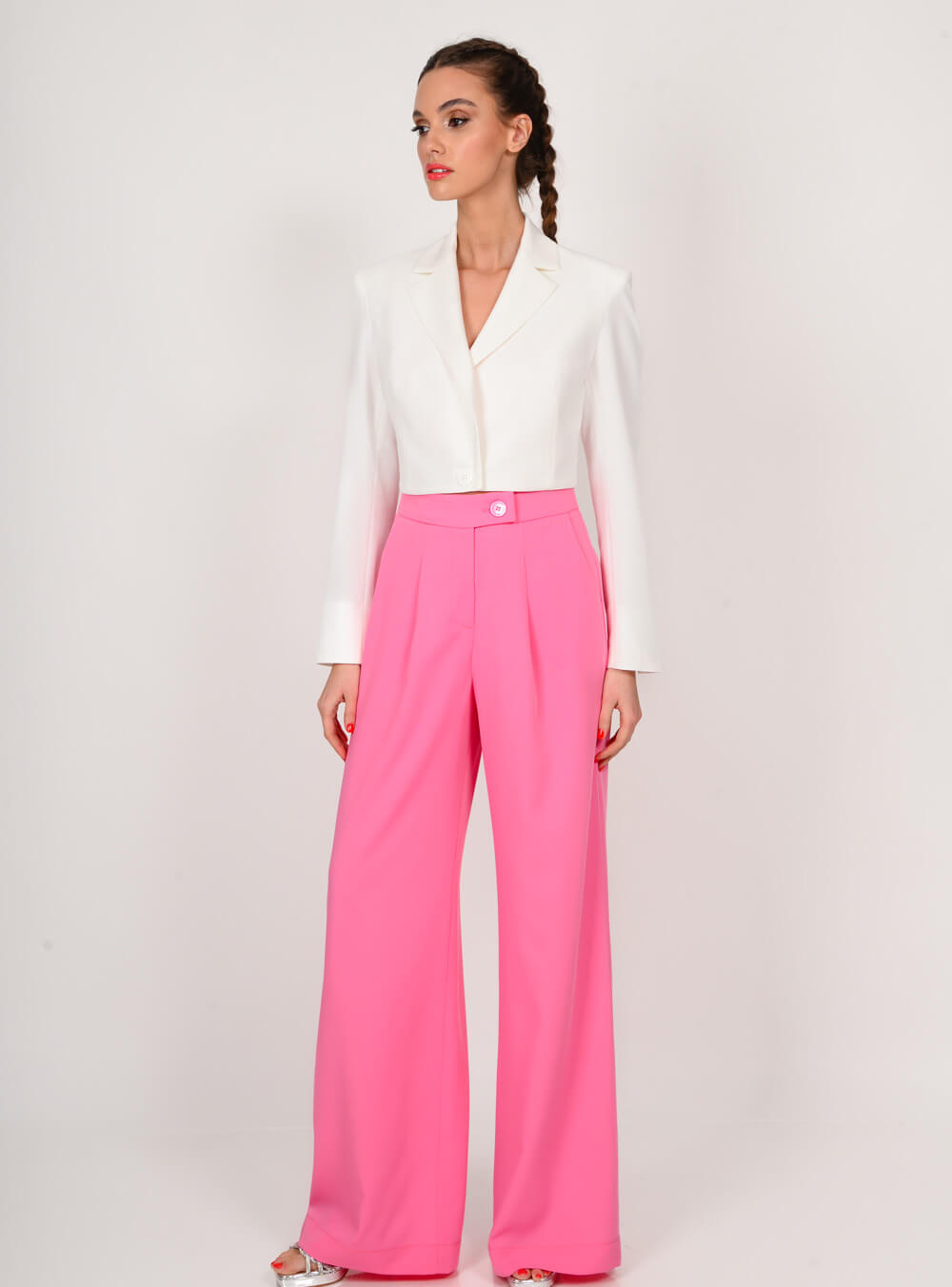 WE COSS Παντελόνα PINK - Angels Fashion