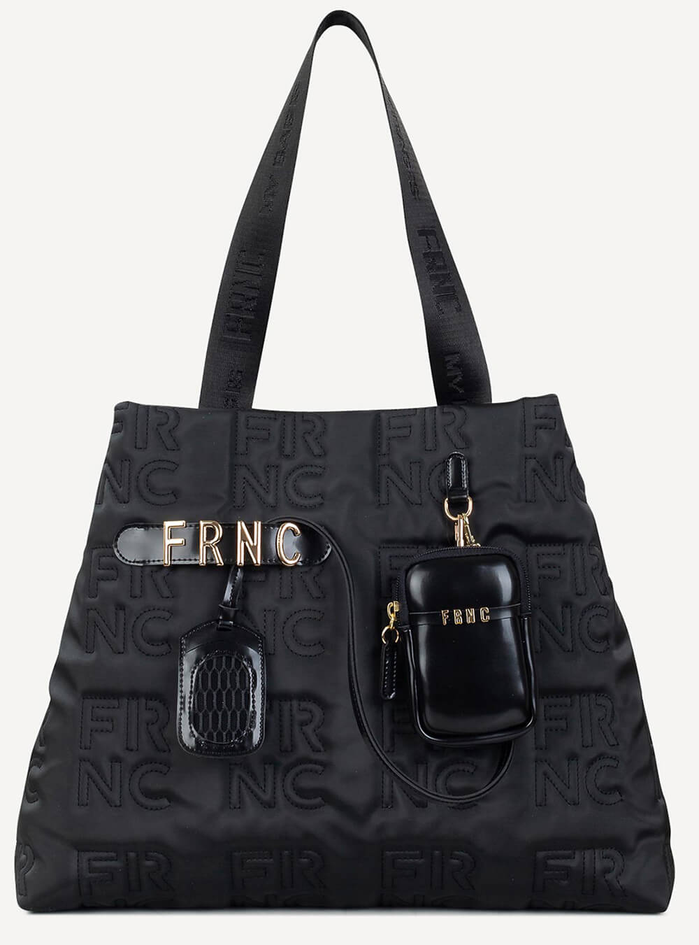 FRNC Τσάντα Ώμου 1359 BLACK - Angels Fashion