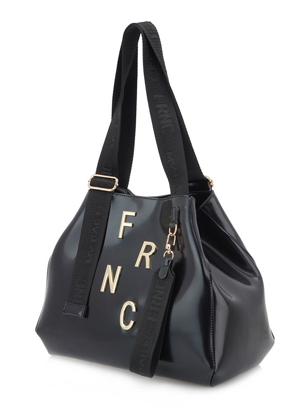 FRNC Τσάντα Ώμου 4706 BLACK - Angels Fashion