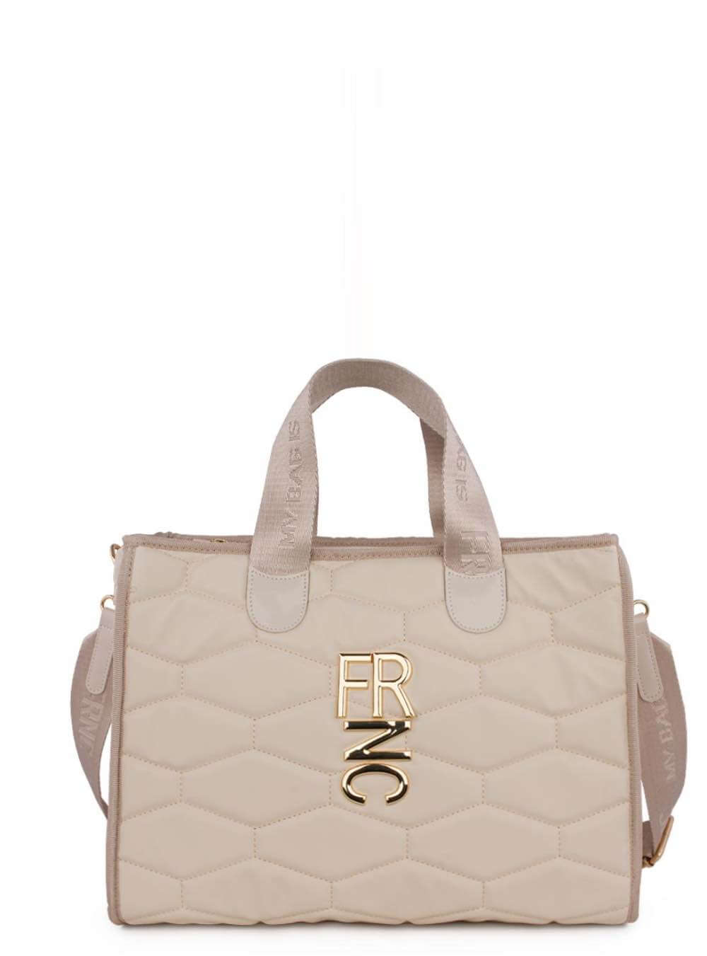 FRNC Τσάντα 4922 IVORY - Angels Fashion
