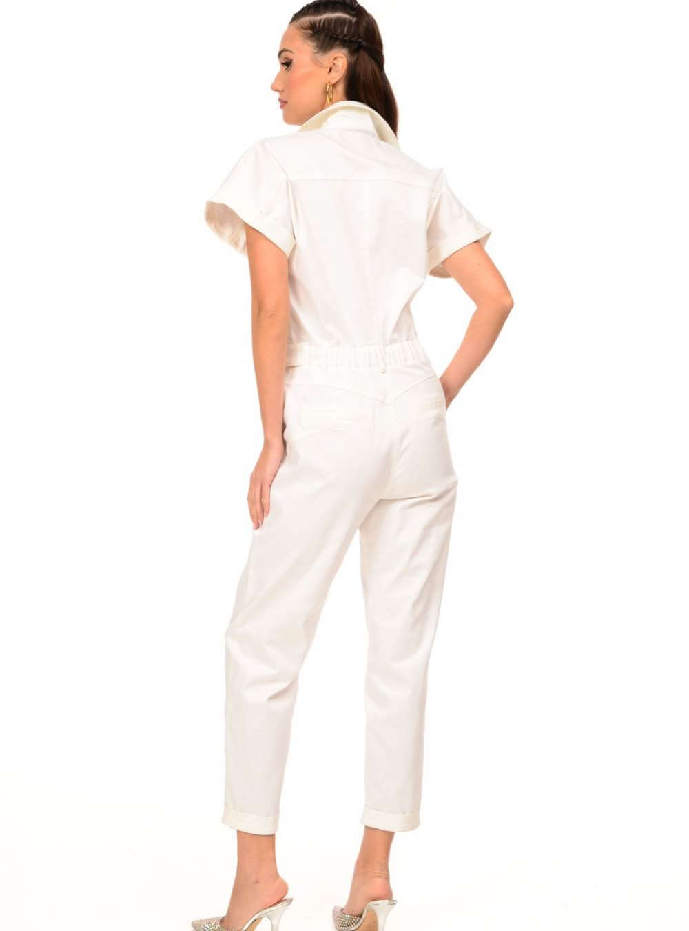 WE COSS Ολόσωμη Φόρμα WHITE - Angels Fashion